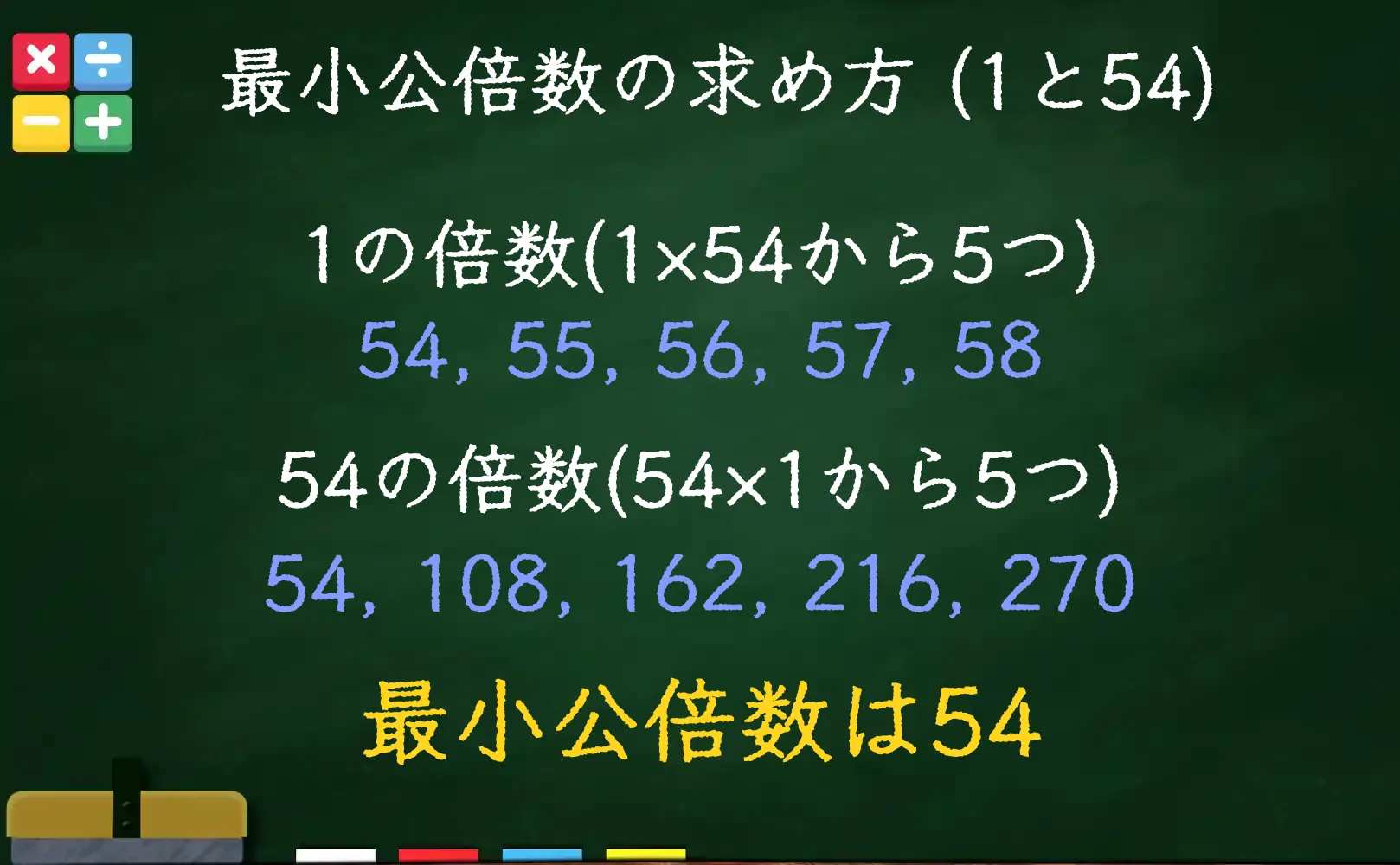 Least Common Multiple And Common Multiple Of 1 And 54 Explanation Of least-common-multiple-and-common-multiple-of-1-and-54-explanation-of