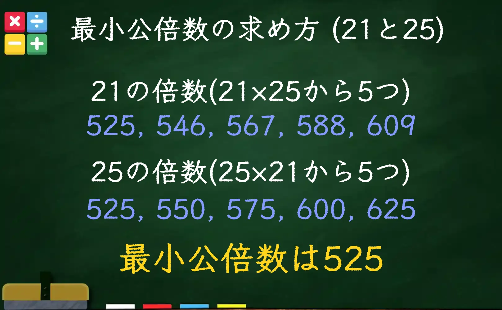 Least Common Multiple And Common Multiple Of 21 And 25 How To Find 