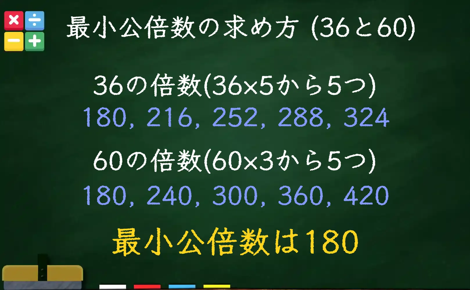 Least Common Multiple And Common Multiple Of 36 And 60 Explanation Of